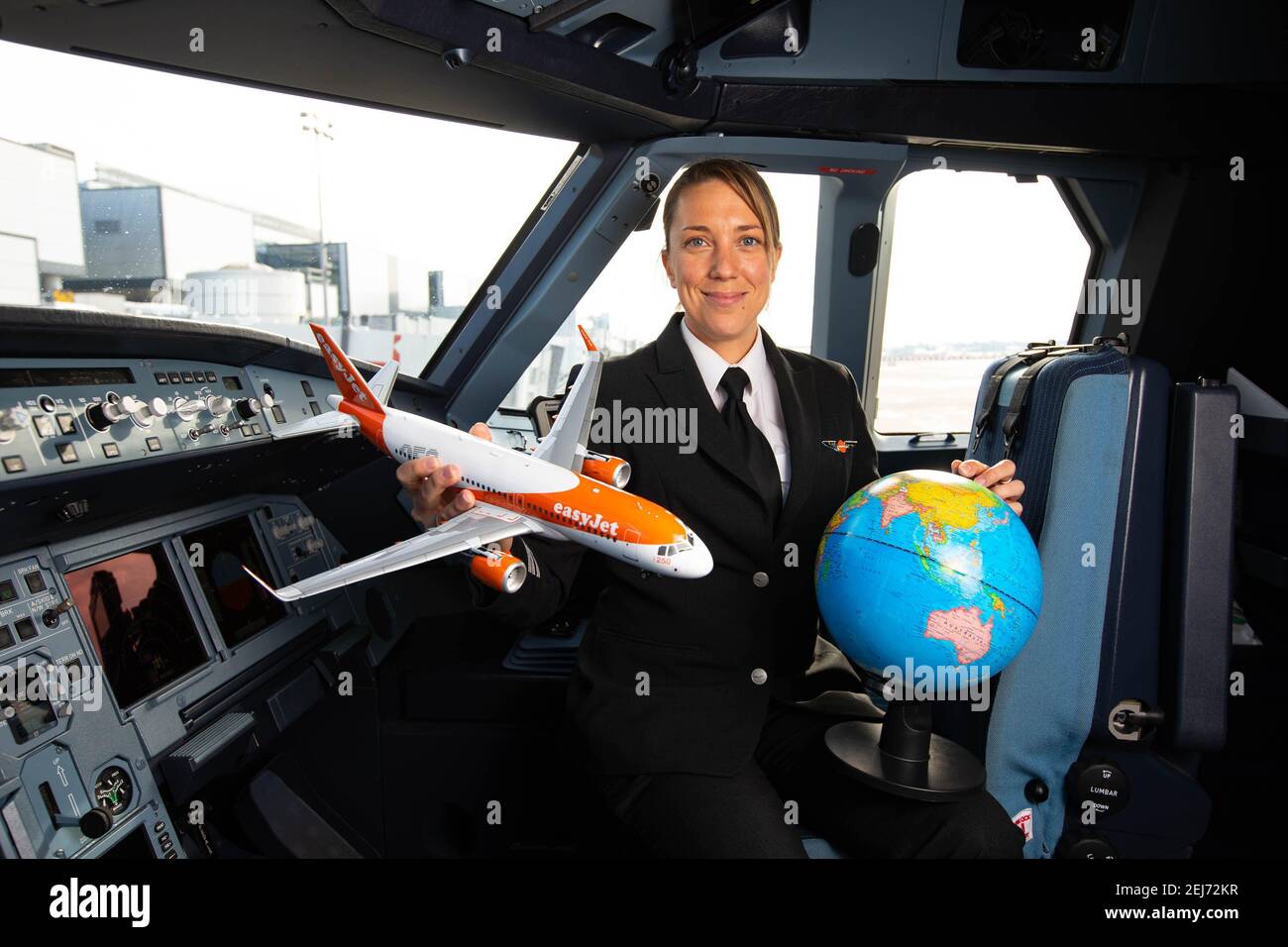 EDITORIAL USE ONLY Senior First Officer, Rachel Pain launches easyJet's ...