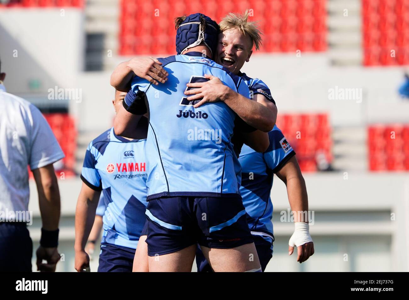 Higashi Osaka, Japan. 21st Feb, 2021. (L-R) Fred Fewtrell (), Sam ...