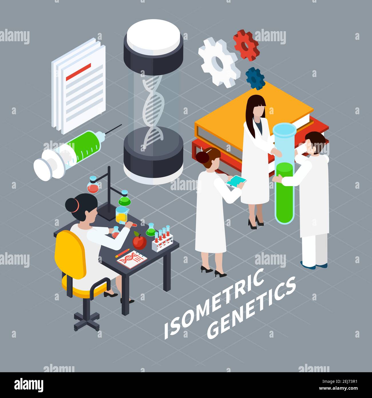 Genetics center Stock Vector Images - Alamy