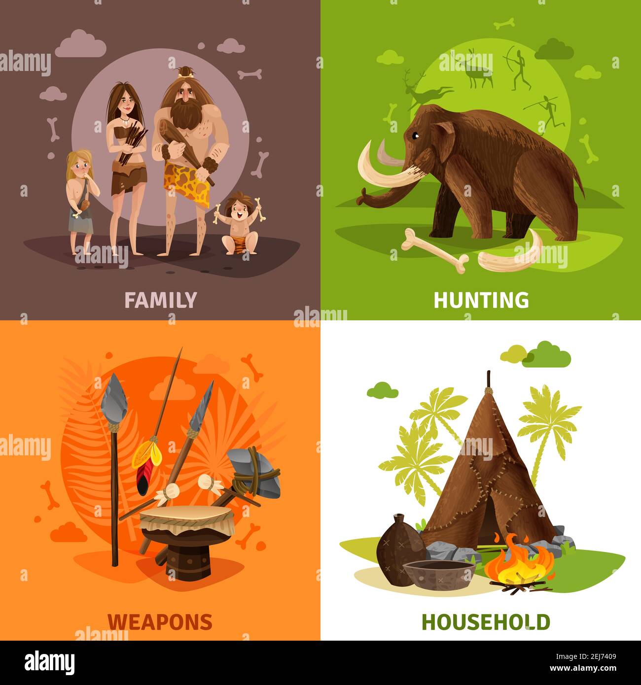 Neolithic tools Stock Vector Images - Alamy