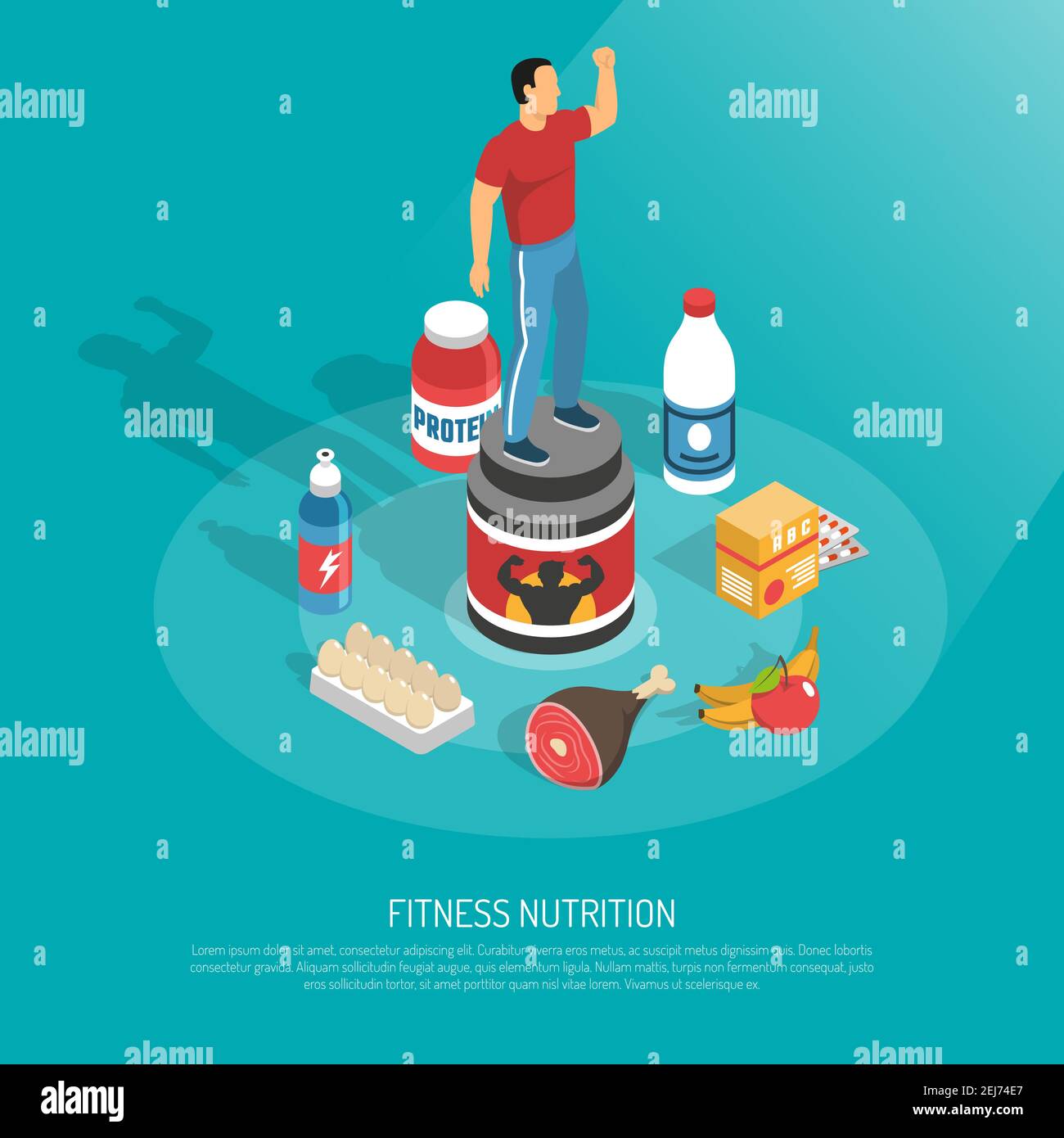 Protein drinks Stock Vector Images - Alamy