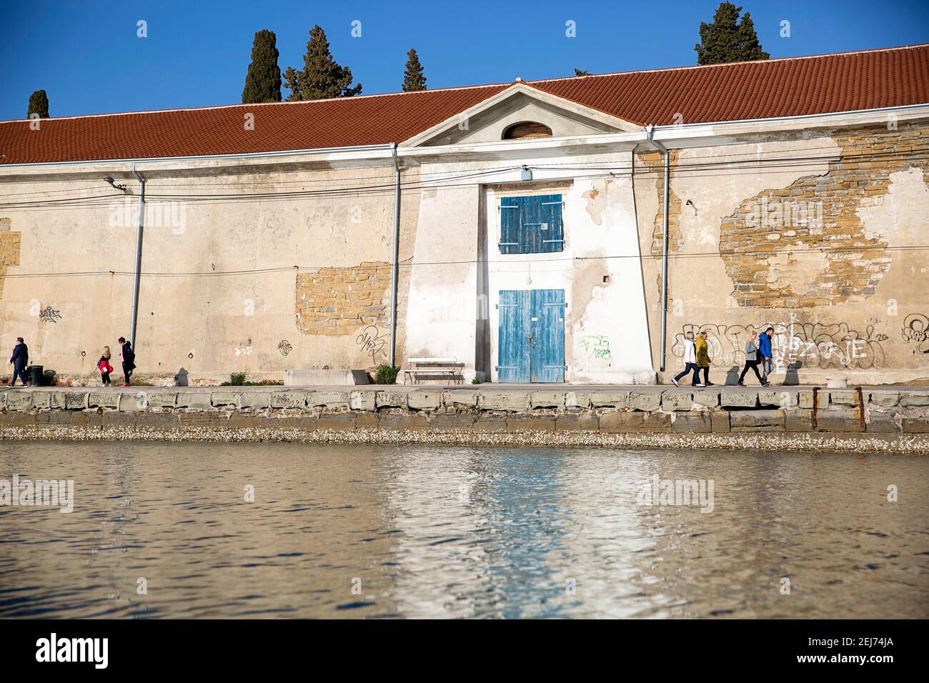 Old Salt Warehouse, Portoroz, Slovenia Stock Photo - Alamy