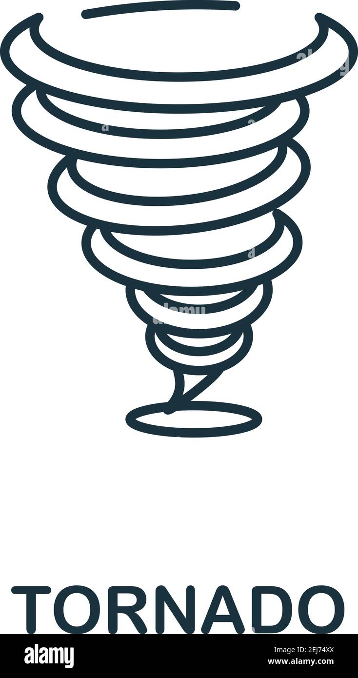 Tornado icon. Simple element from natural disaster collection. Creative ...
