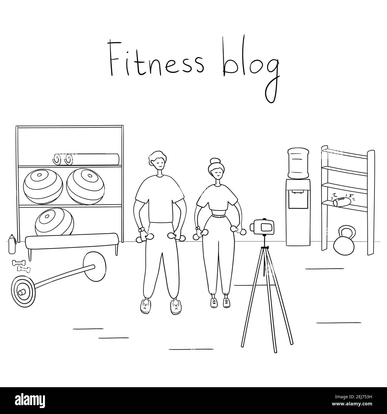 Cartoon bodybuilder Black and White Stock Photos & Images - Alamy