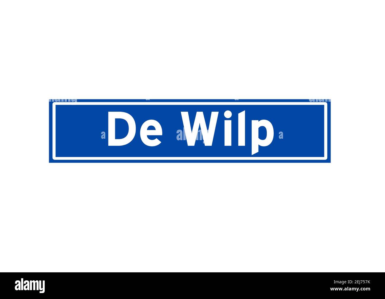 De Wilp isolated Dutch place name sign. City sign from the Netherlands ...