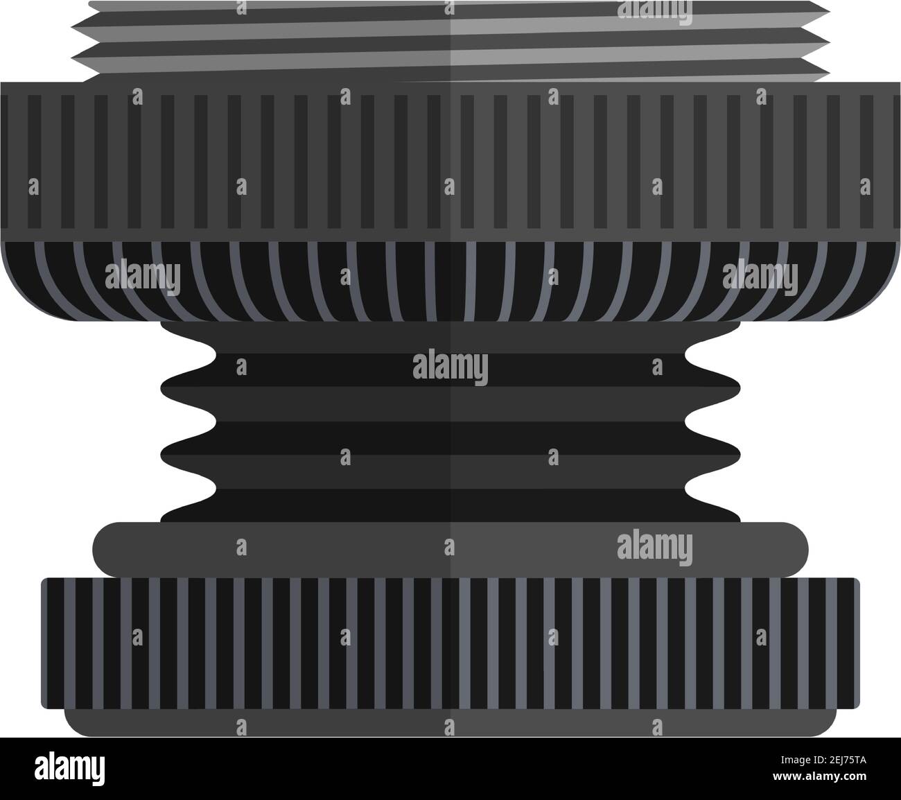 Professional camera lens vector isolated on white background Stock ...