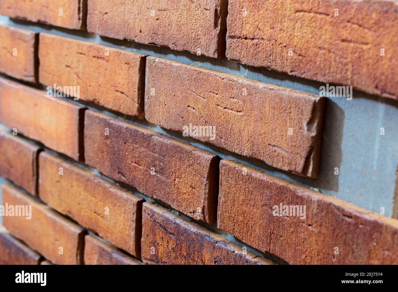 Clinker brick of brown color. Clinker thermal panels for finishing the ...