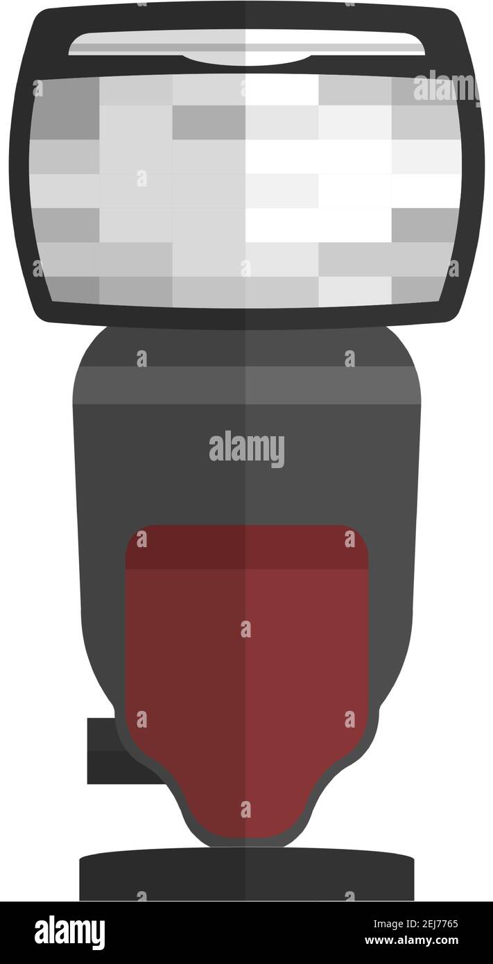 Camera flash equipment vector isolated on white Stock Vector Image ...