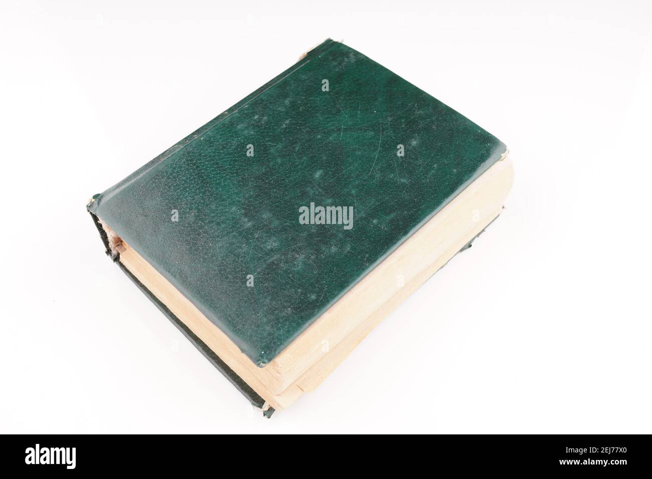 old green dictionary on white background Stock Photo - Alamy