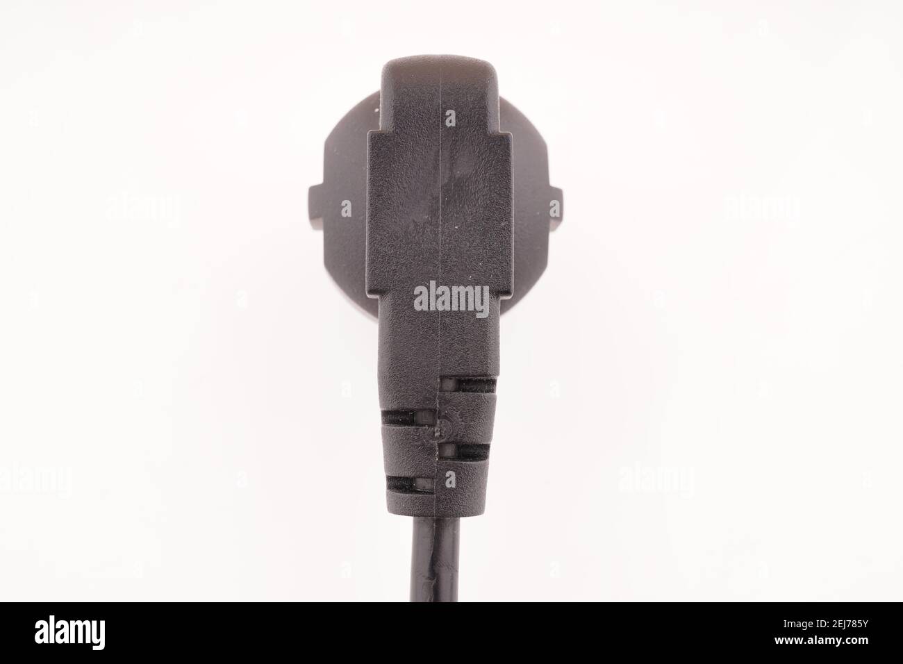 black electrical wire on white background Stock Photo - Alamy