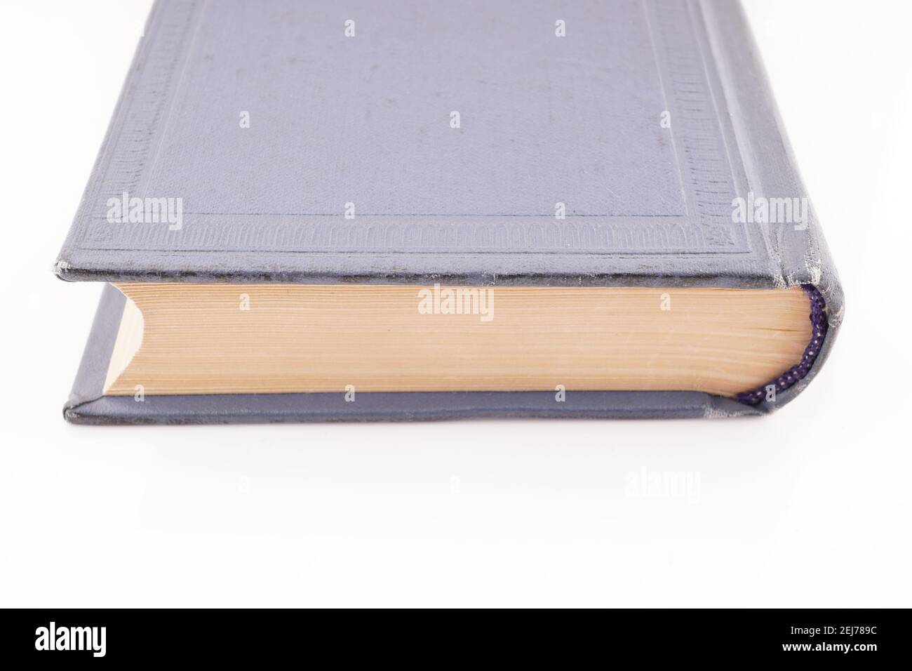 blue book on white background Stock Photo - Alamy
