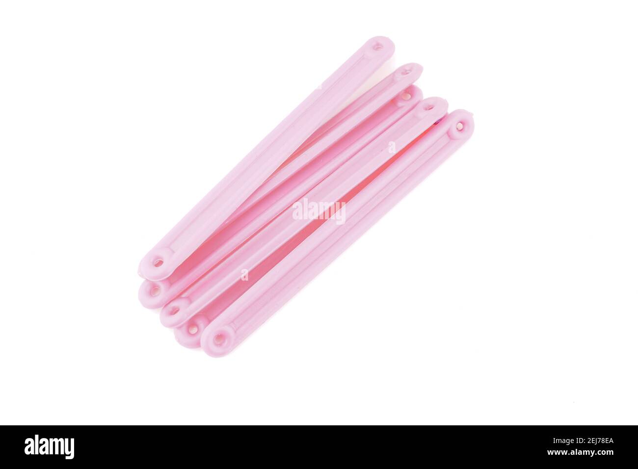 pink counting sticks on a white background Stock Photo - Alamy