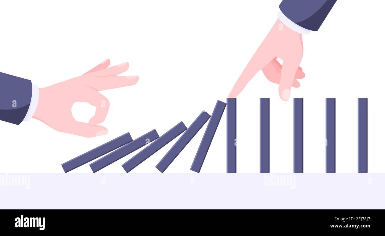 Dominoes falling down Stock Vector Images - Alamy
