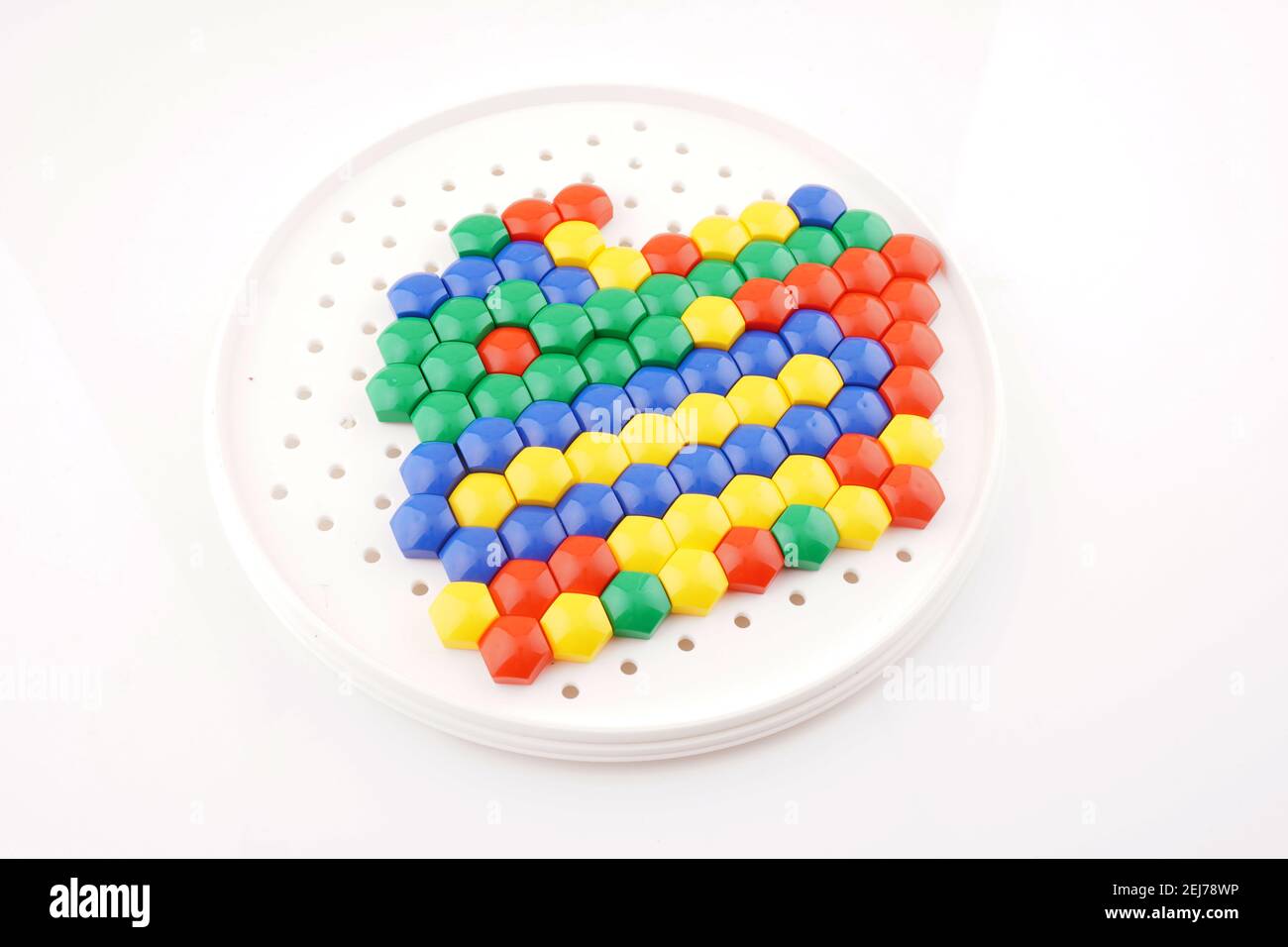 colored mosaic on white background Stock Photo - Alamy