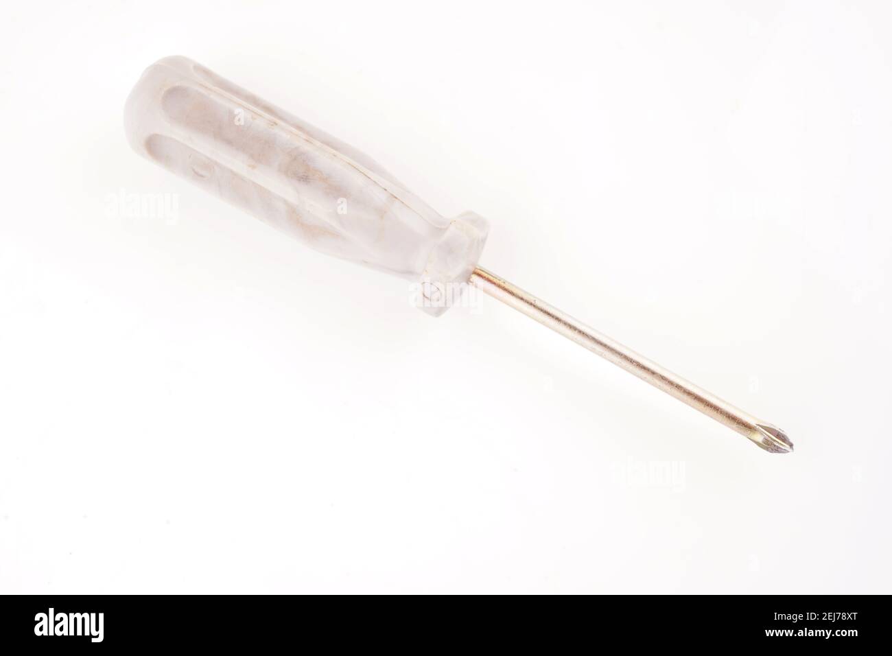 gray screwdriver on a white background Stock Photo - Alamy