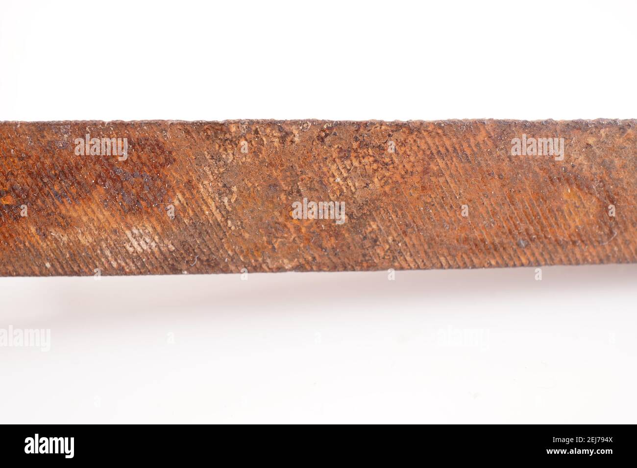 rusty file on white background Stock Photo - Alamy