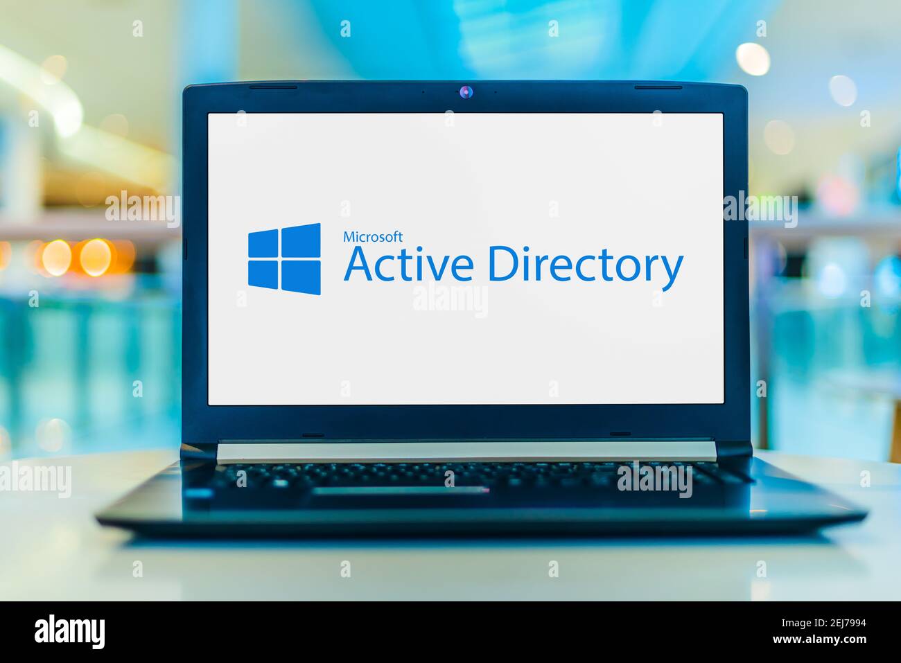 POZNAN, POL - JUL 25, 2020: Laptop computer displaying logo of Active ...