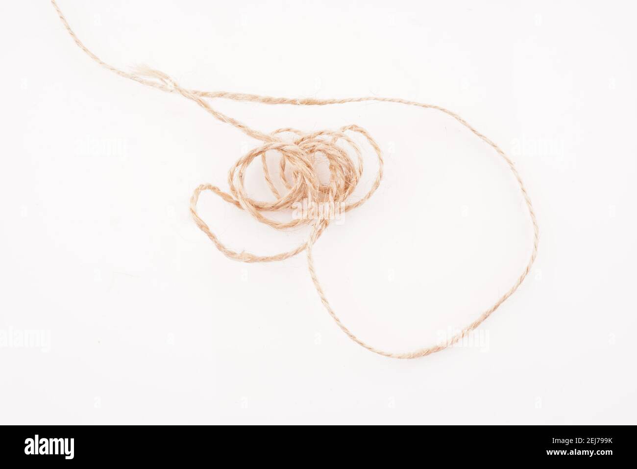 rope on a white background Stock Photo - Alamy