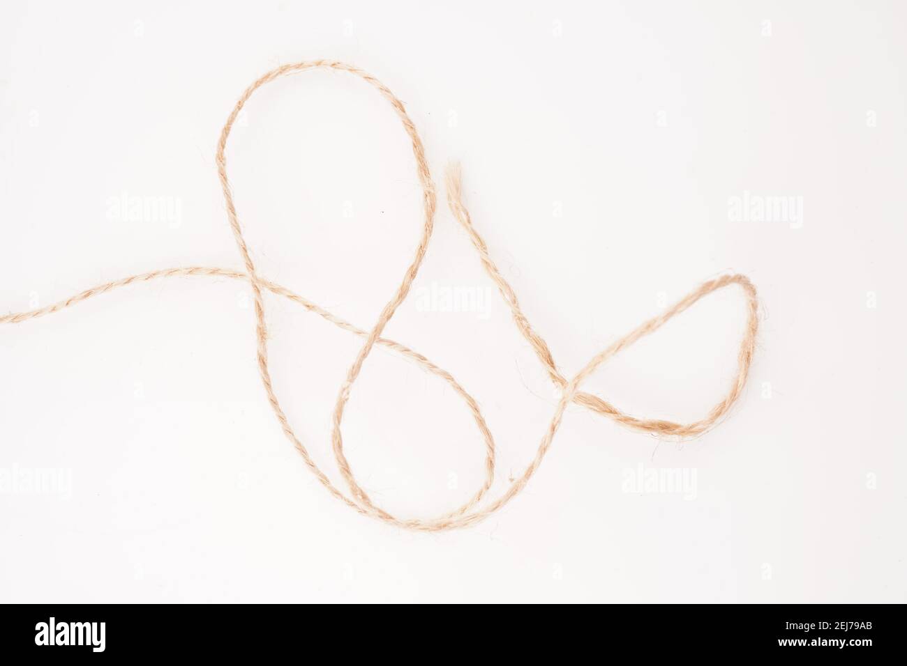 rope on a white background Stock Photo - Alamy