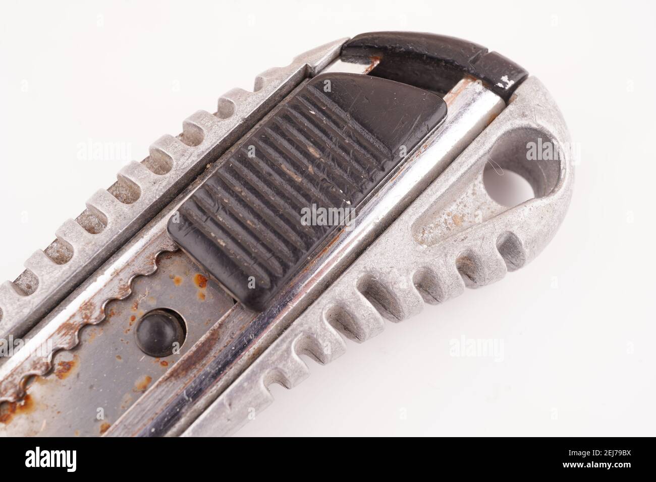 construction knife on a white background Stock Photo - Alamy