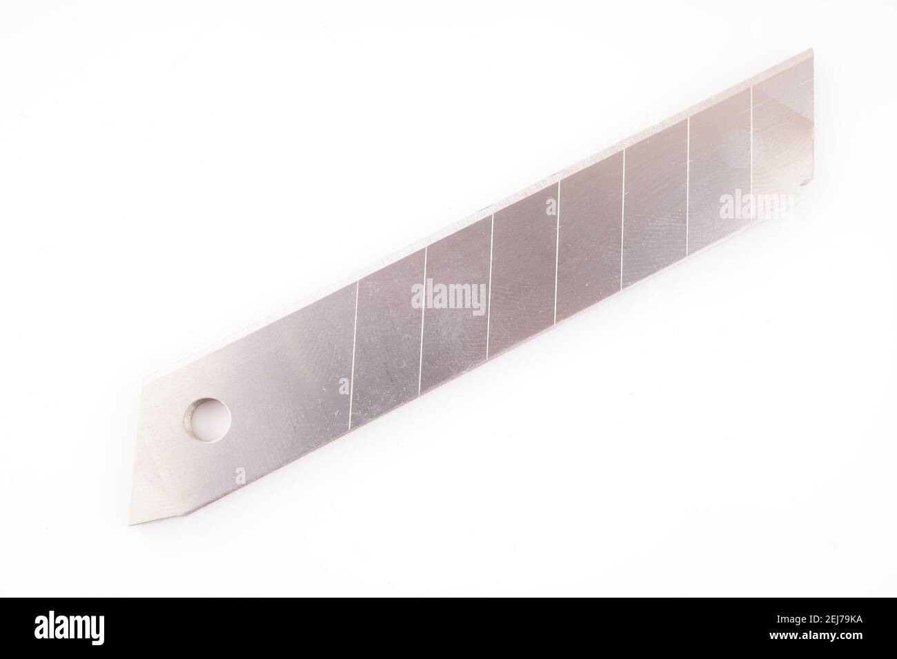 construction knife blades on white background Stock Photo - Alamy