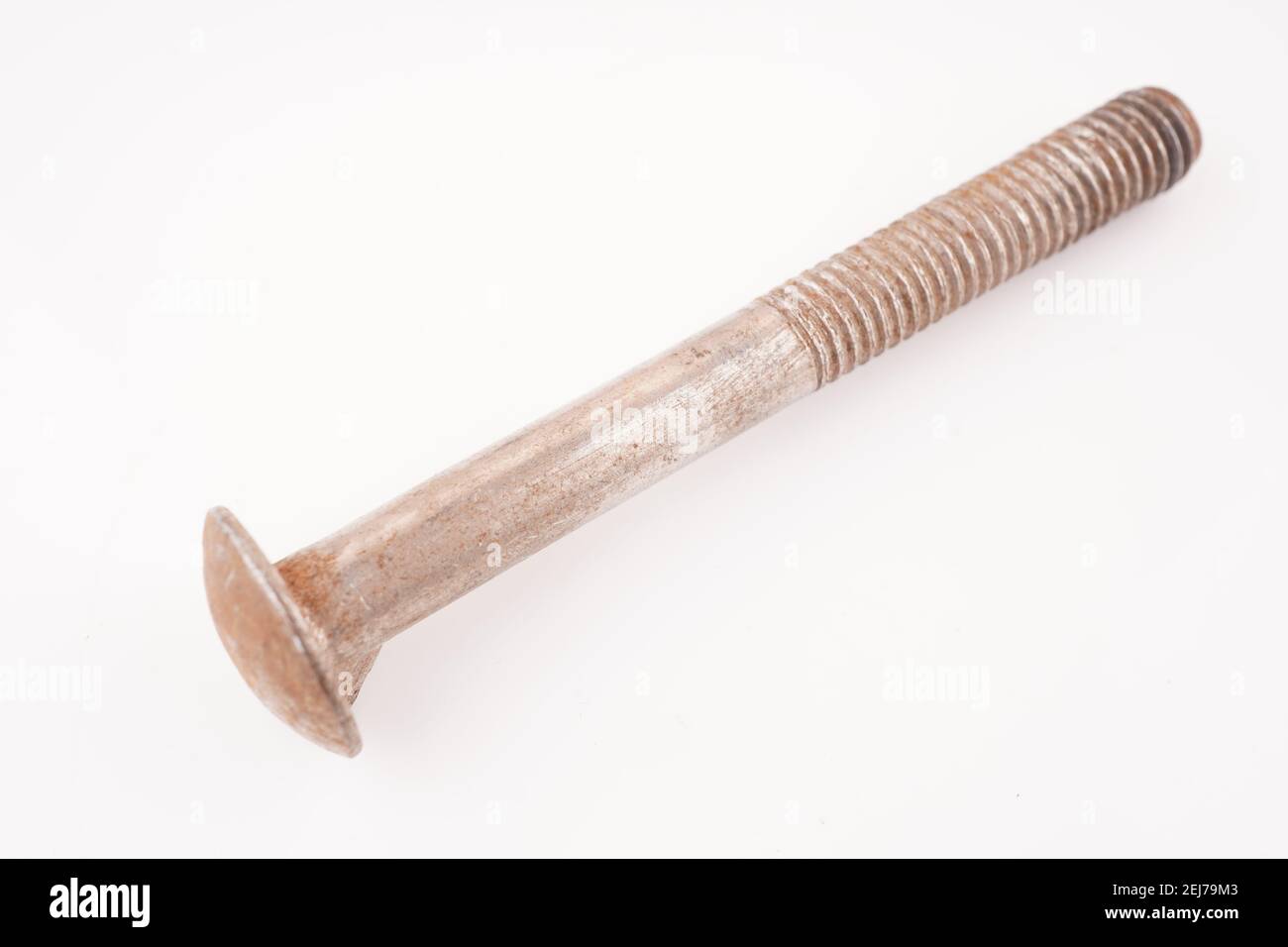 rusty bolt on white background Stock Photo - Alamy