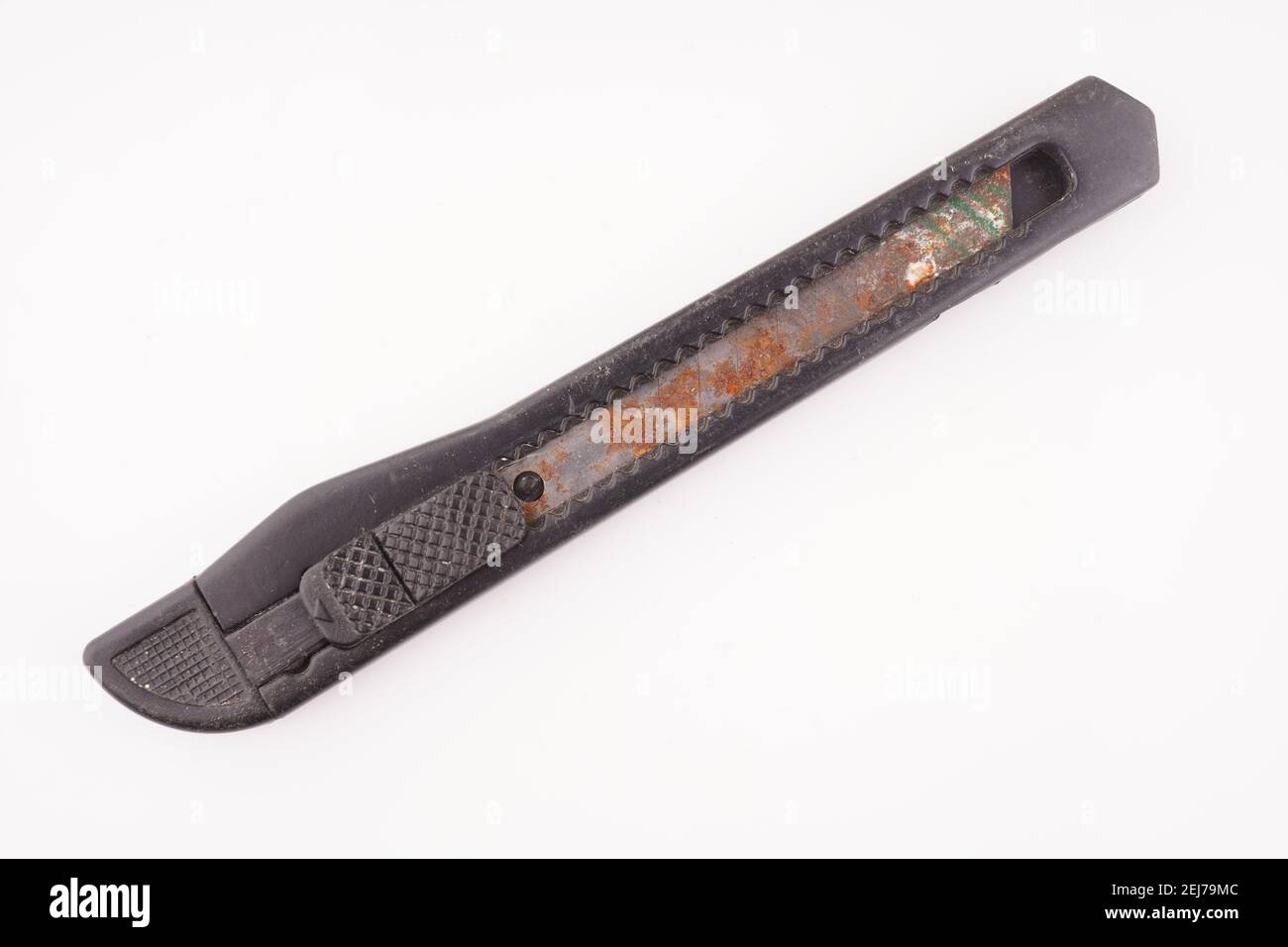 construction knife on a white background Stock Photo - Alamy
