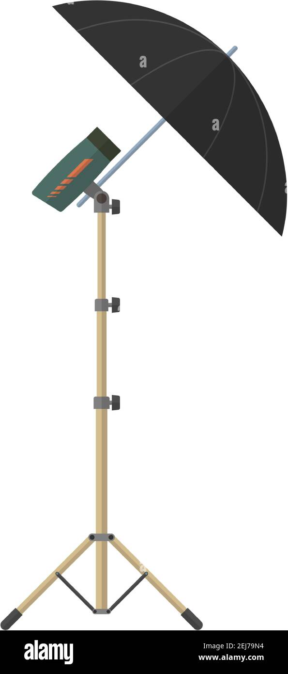 Umbrella reflector vector isolated on white background Stock Vector ...