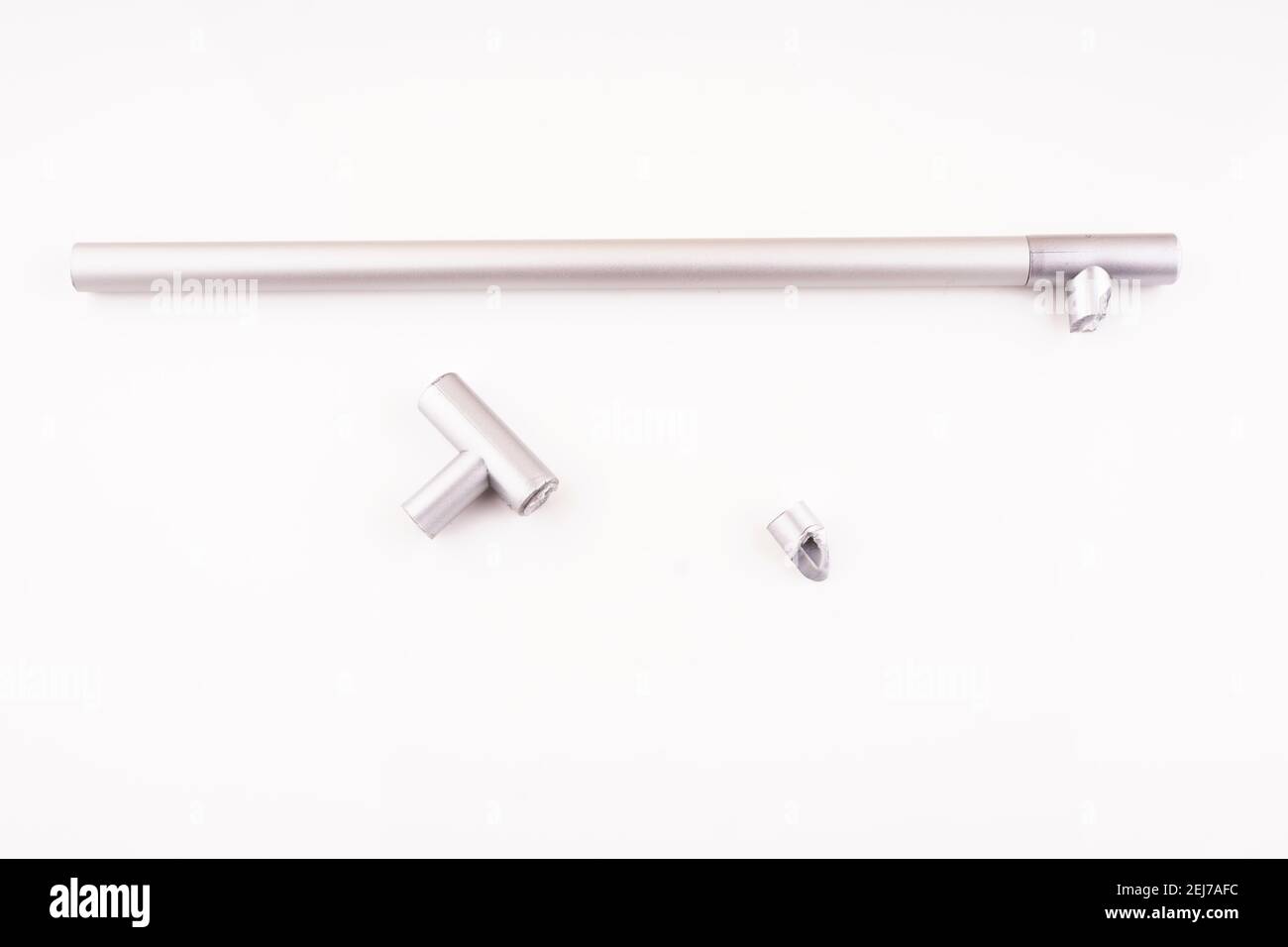 broken plastic handle from cabinet on white background Stock Photo - Alamy