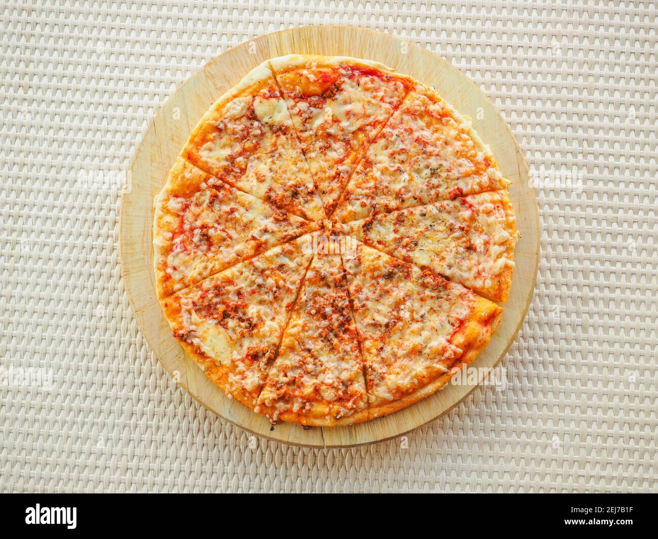 pizza on a light background. Italian kitchen Stock Photo - Alamy