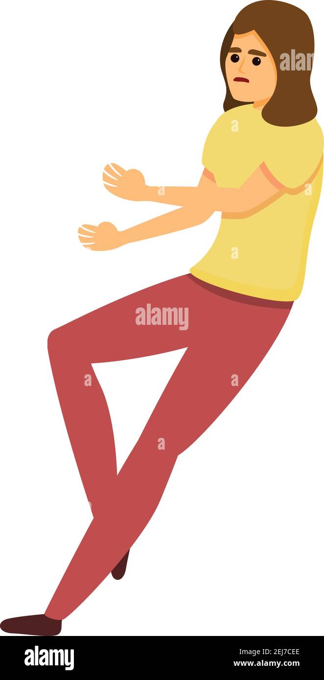 Careless woman icon. Cartoon of careless woman vector icon for web ...