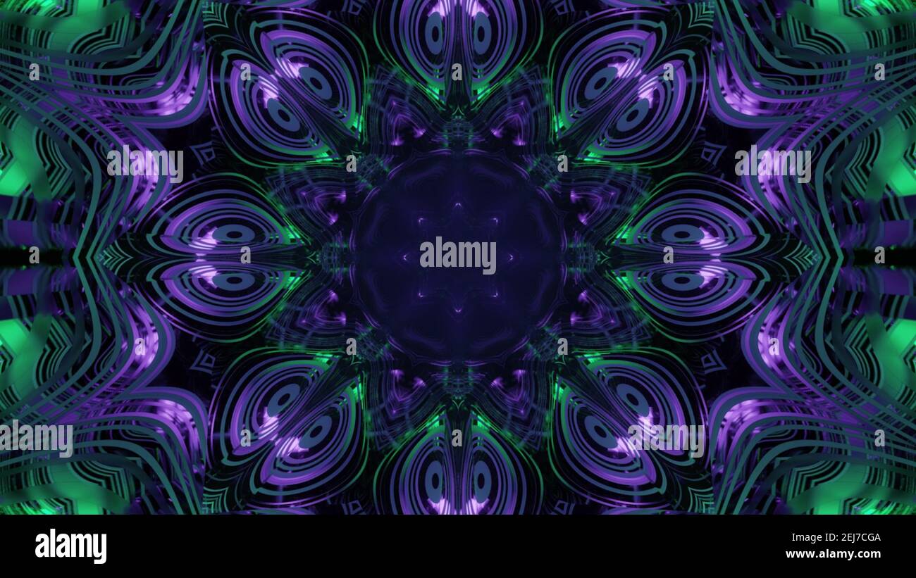 Fractal flower pattern 3d illustration Stock Photo - Alamy