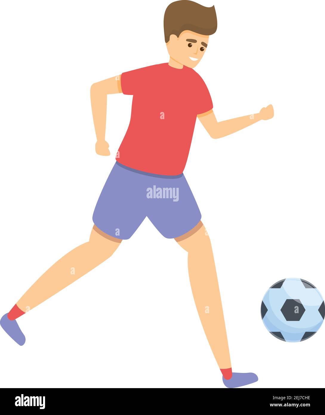 Children play soccer icon. Cartoon of children play soccer vector icon ...