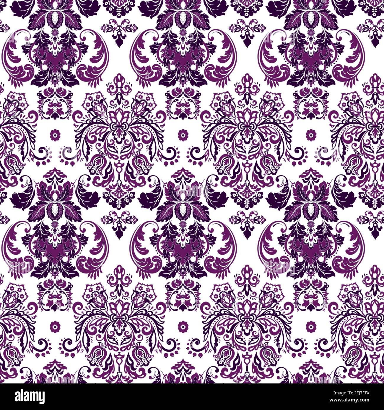 Vector Baroque floral pattern. classic floral ornament Stock Vector ...