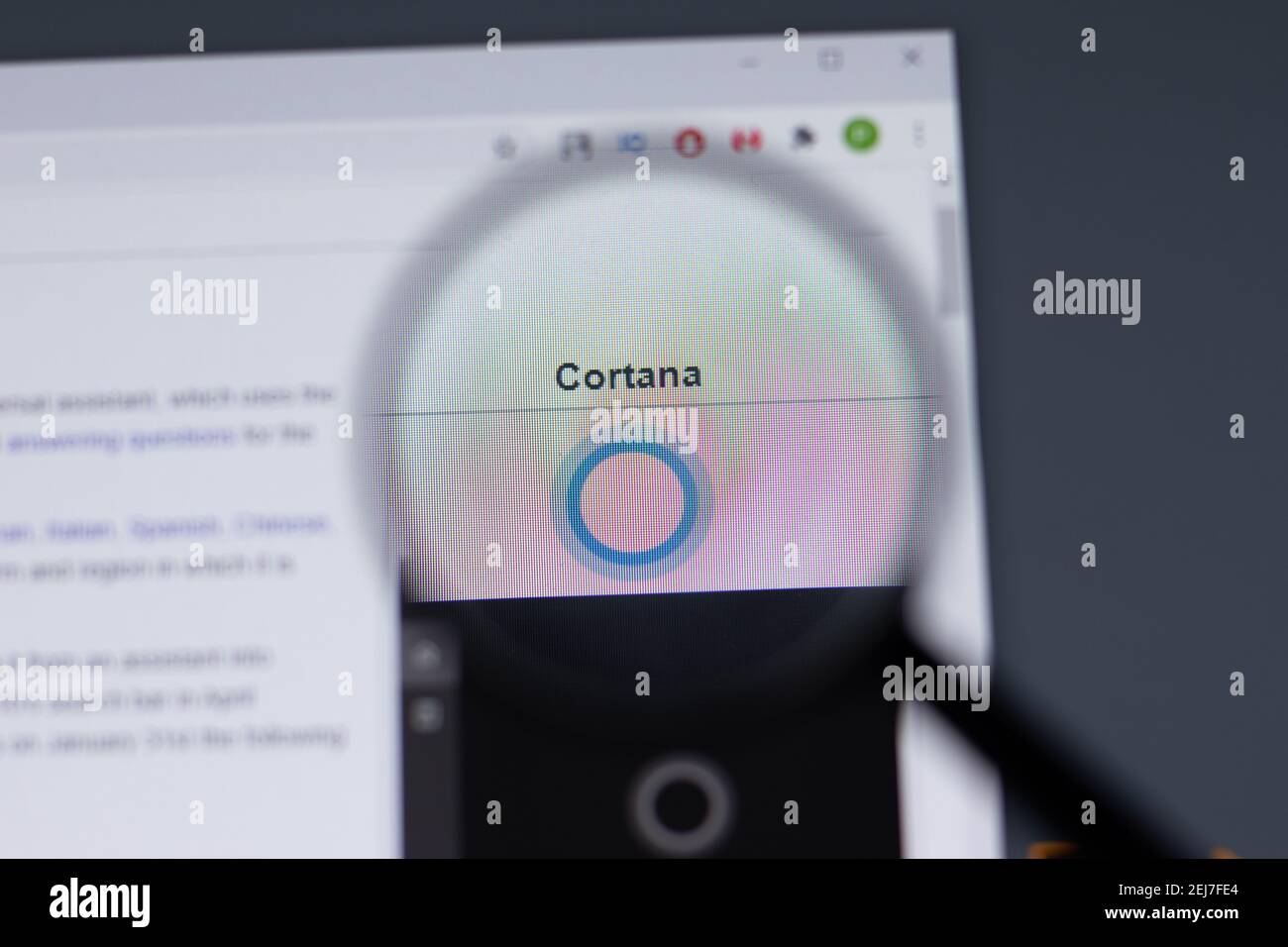Cortana logo hi-res stock photography and images - Alamy
