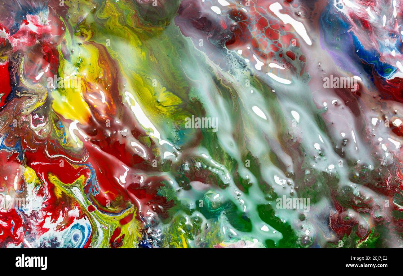 Abstract colorful fluid art pattern background Stock Photo - Alamy