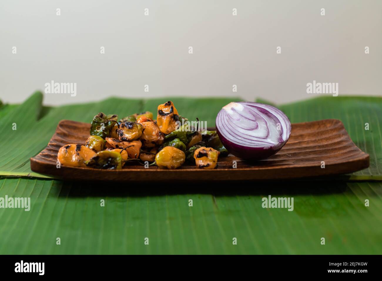 lightly burned habanero peppers for spicy Stock Photo - Alamy