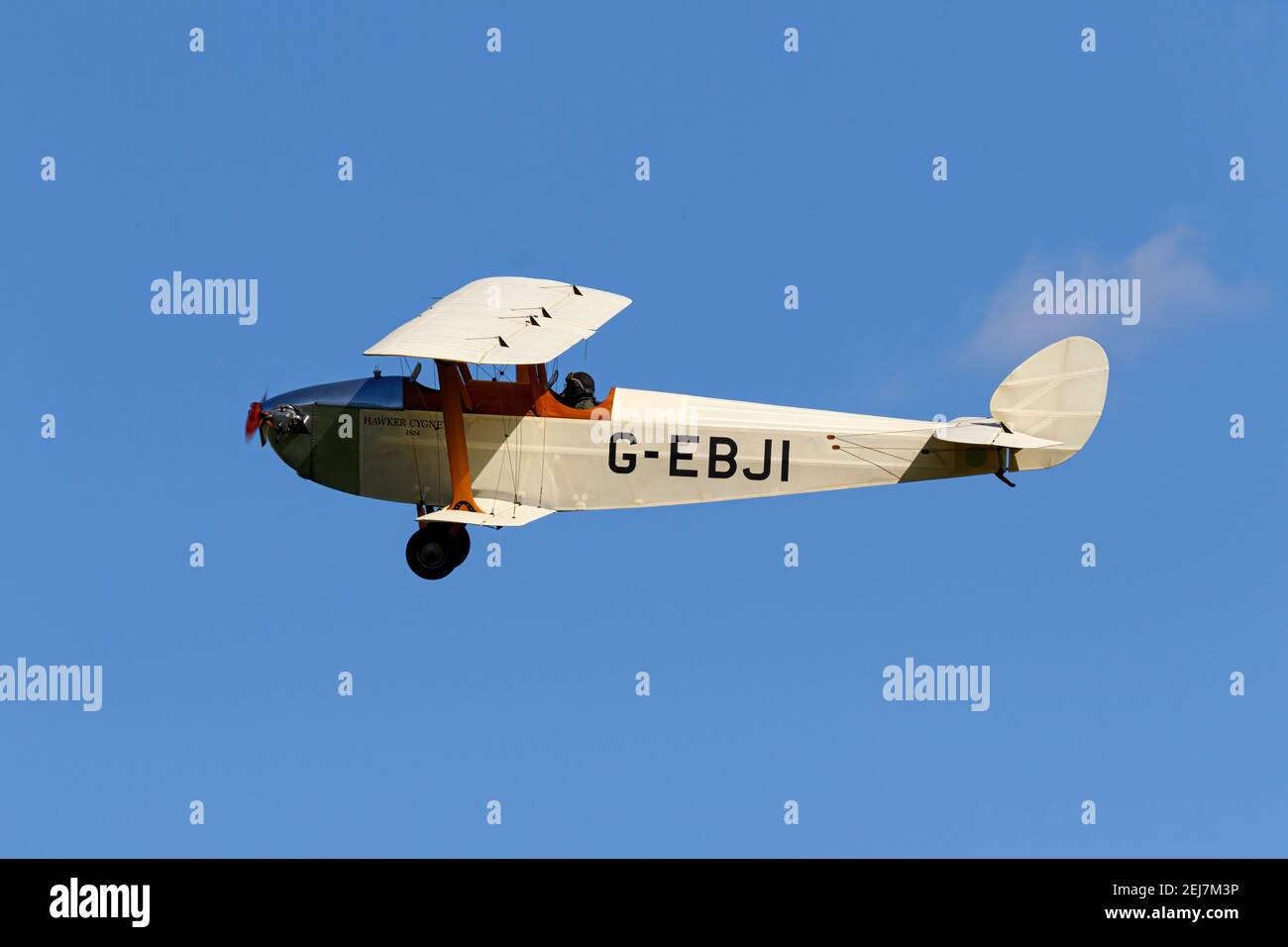 Hawker Cygnet biplane Stock Photo - Alamy