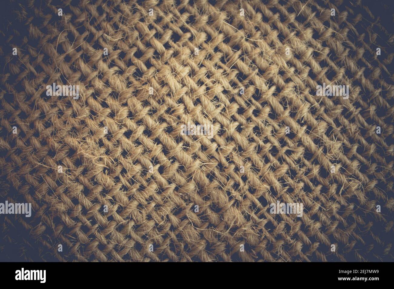 Burlap texture. Close-up weaving. Linen thread is woven into fabric ...