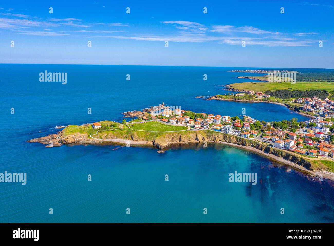 Aerial view seaside town ahtopol hi-res stock photography and images ...