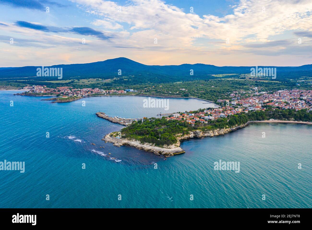 Aerial view seaside town ahtopol hi-res stock photography and images ...