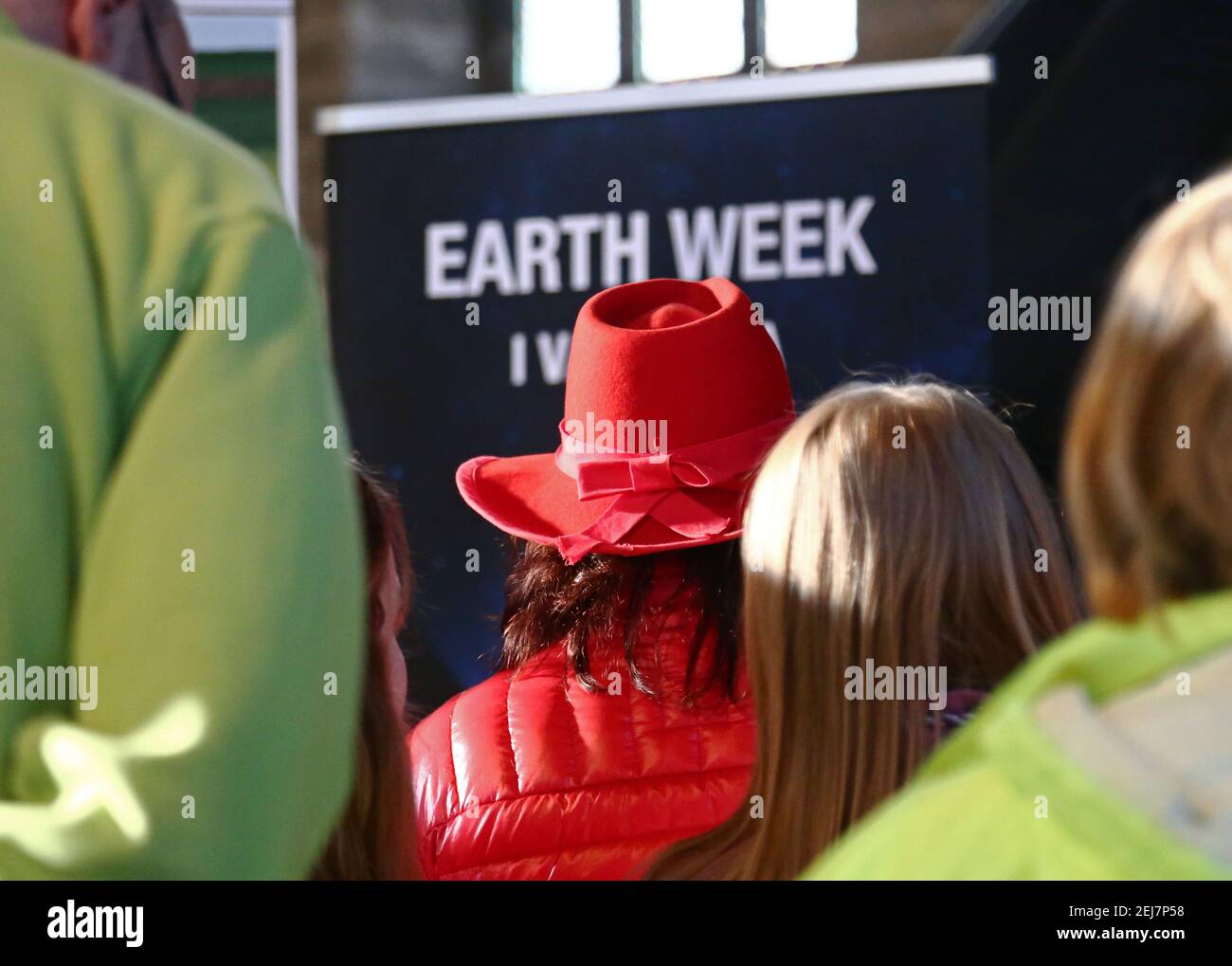 VADSTENA, SWEDEN- 21 MARCH 2017:Earth week in Vadstena. SMHI and ...
