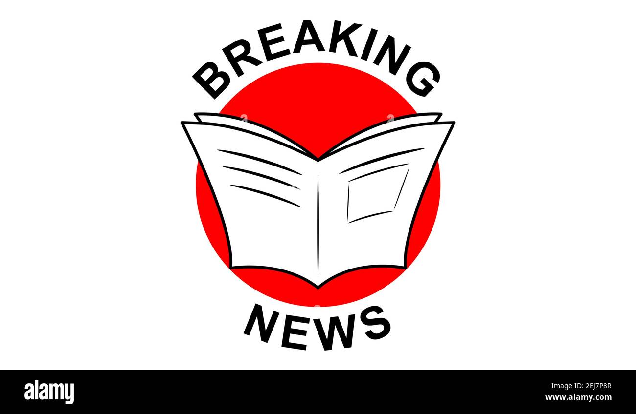 Illustration of a breaking news concept Stock Photo - Alamy