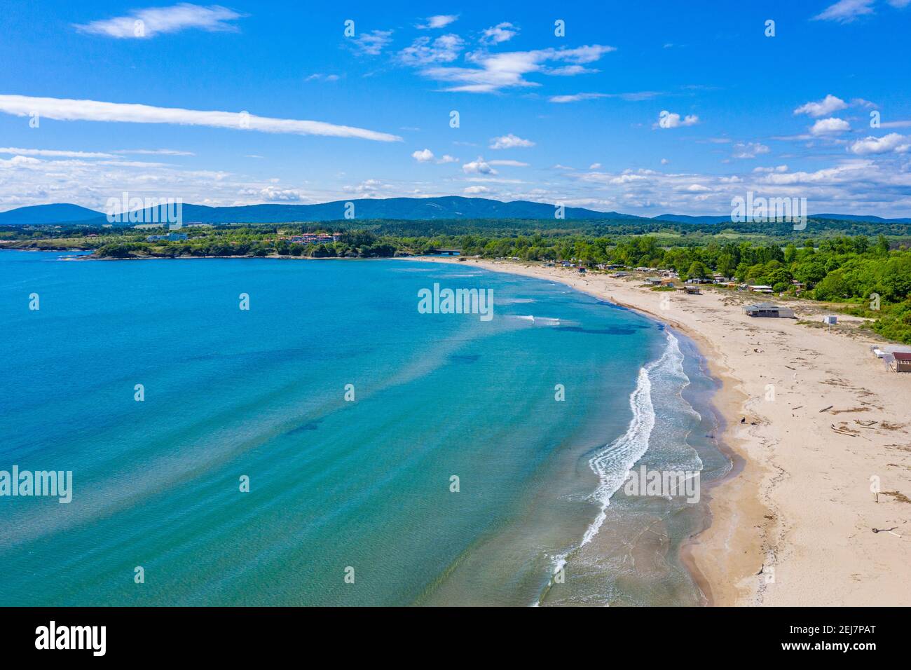 Sunny day at Atliman beach in Kiten, Bulgaria Stock Photo - Alamy