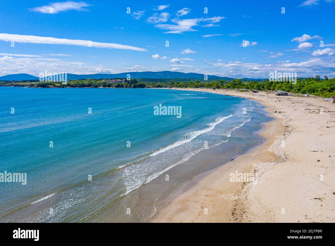 Sunny day at Atliman beach in Kiten, Bulgaria Stock Photo - Alamy