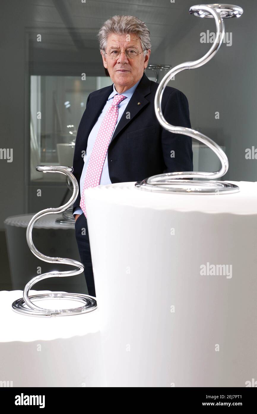 Italy, Recanati, 8 may 2012 : Adolfo Guzzini, president of iGuzzini ...