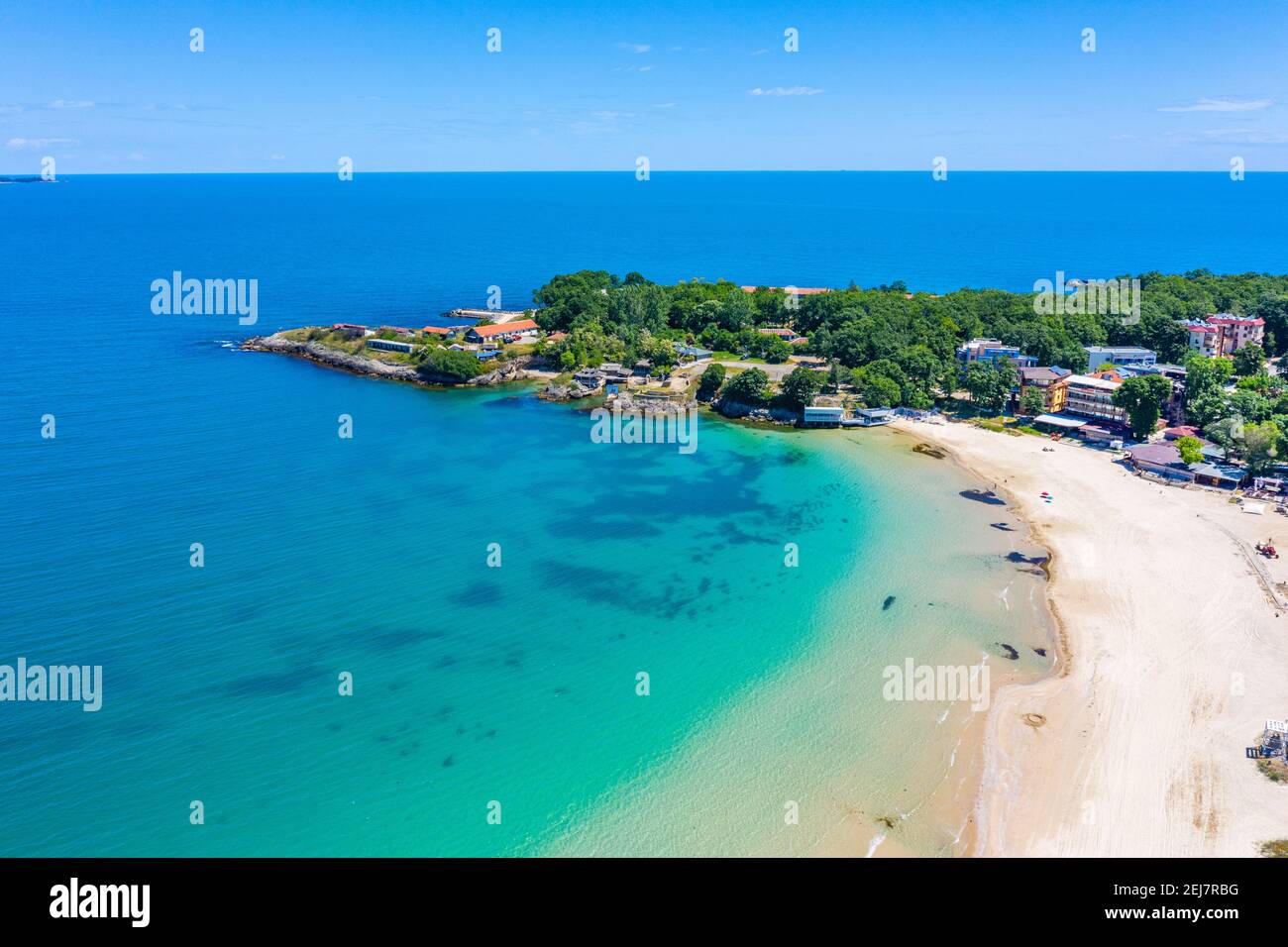 Aerial view of Atliman beach in Kiten, Bulgaria Stock Photo - Alamy