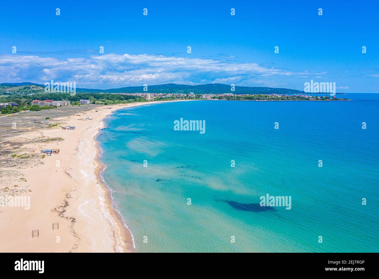 South beach at Primorsko in Bulgaria Stock Photo - Alamy