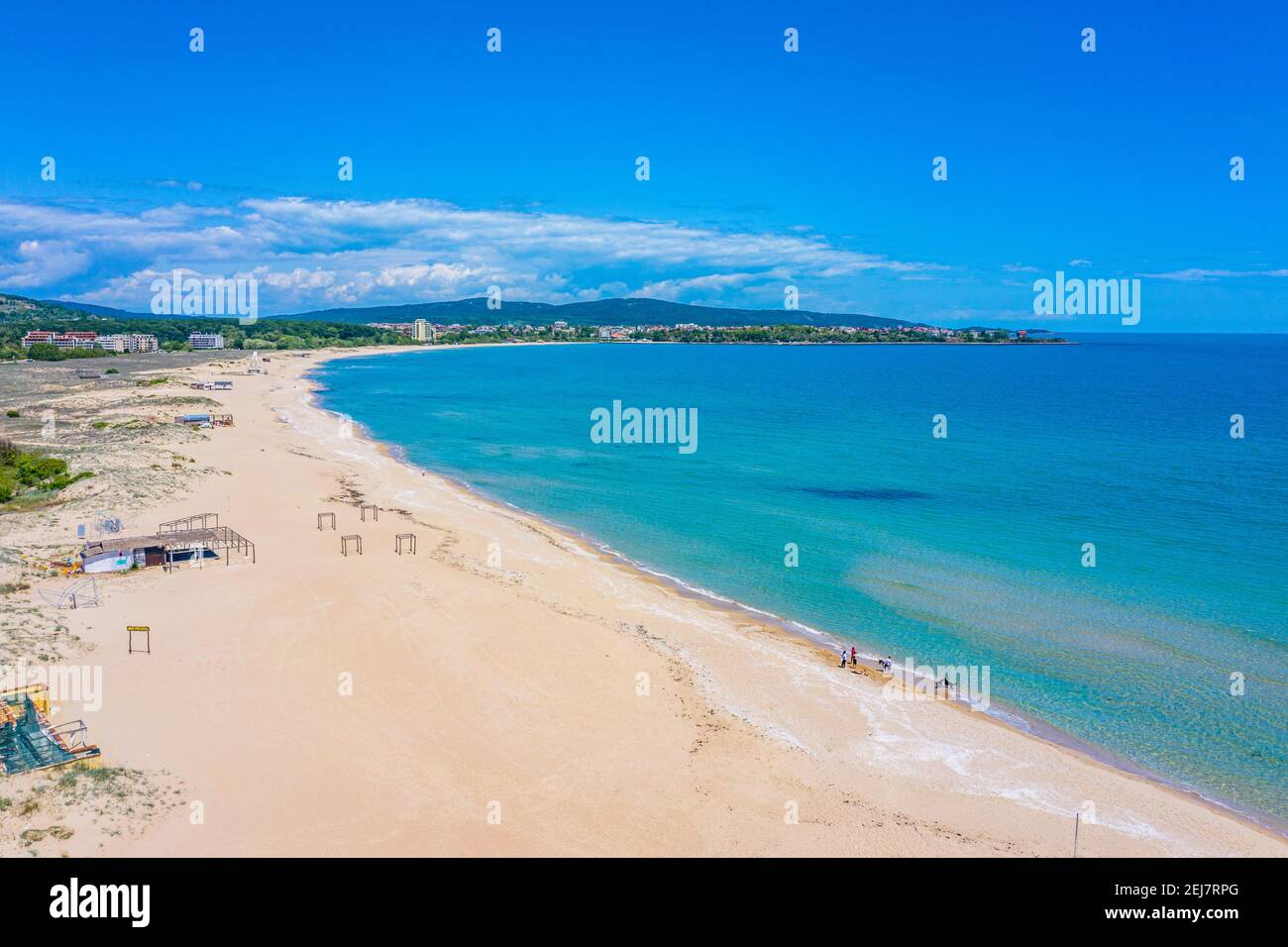 South beach at Primorsko in Bulgaria Stock Photo - Alamy