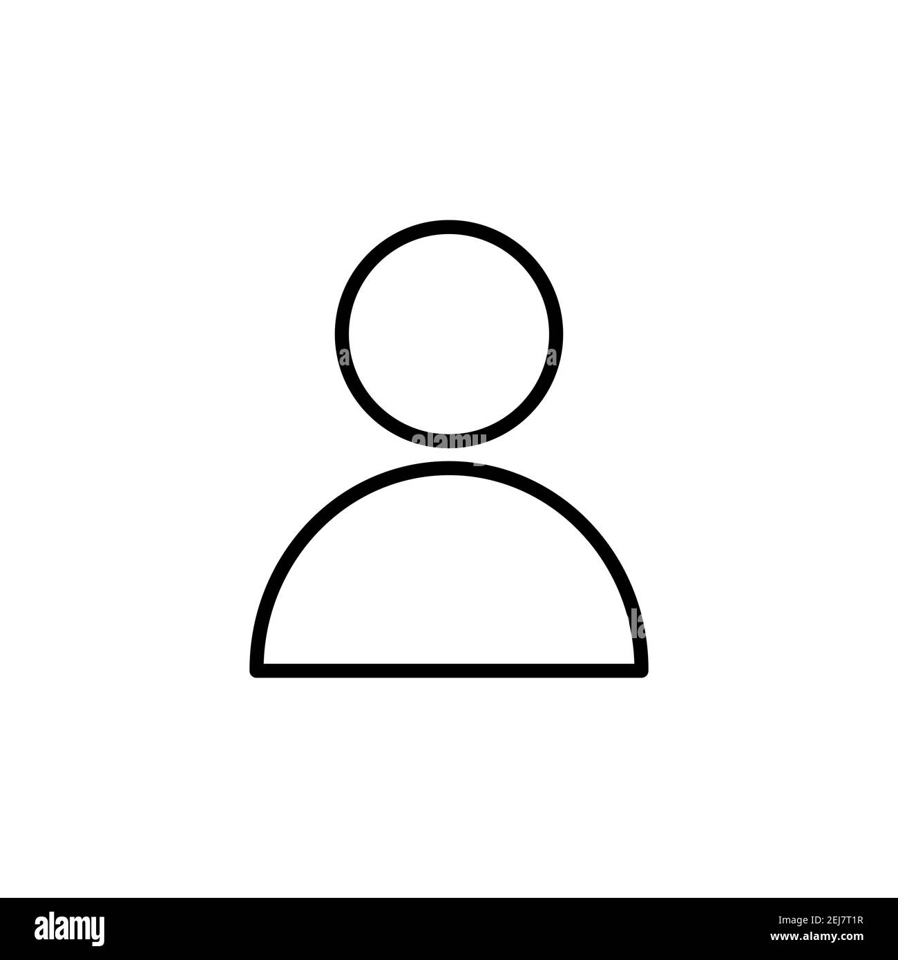 People line icon. Avatar business linear symbol. User symbol. Vector ...
